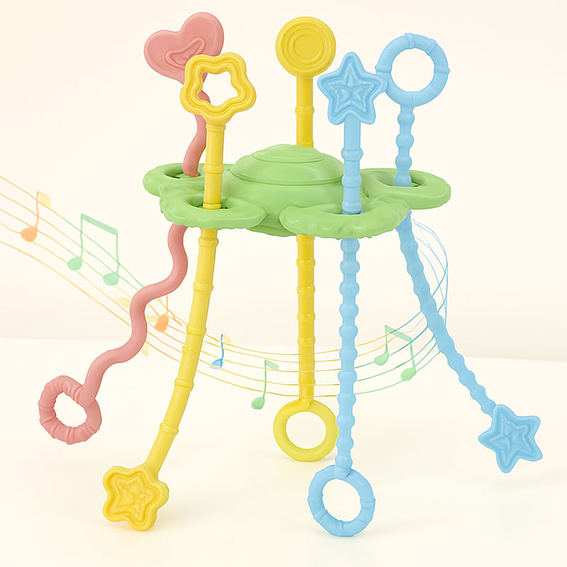 Sensory String Teether Puzzle – Early Education Pull String Activity ...