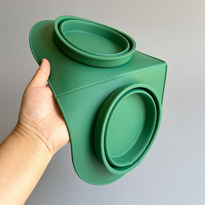 New Arrival Travel Waterproof Pet Double Silicone Bowl - Custom ...